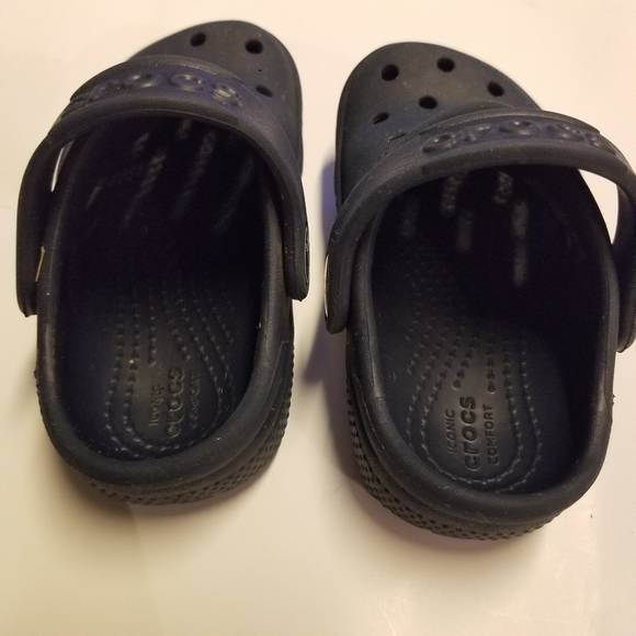 CROCS | Shoes | Crocs Navy Blue Clogs For Baby | Poshmark